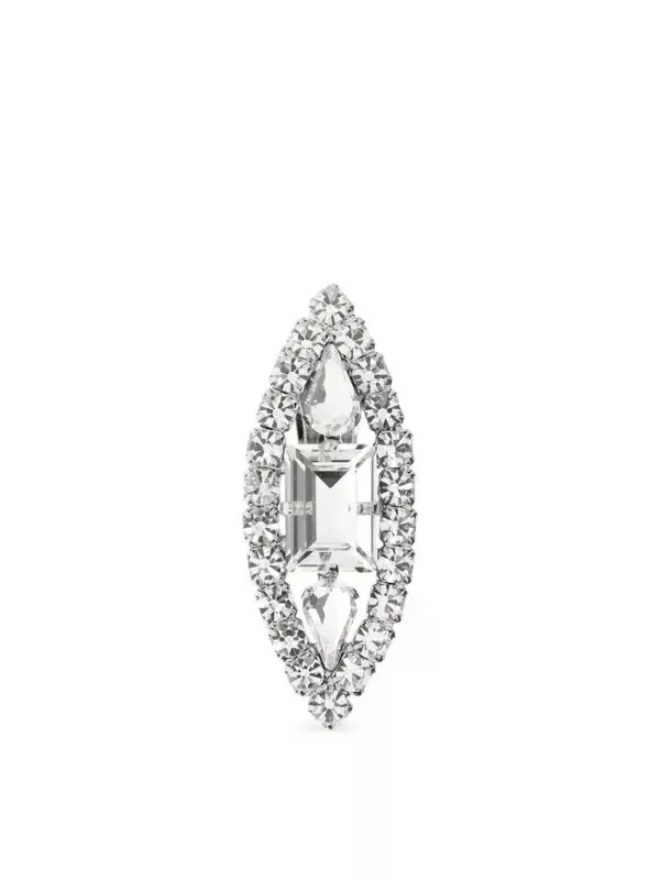 Alessandra Rich Crystal Marquise Drop Earrings