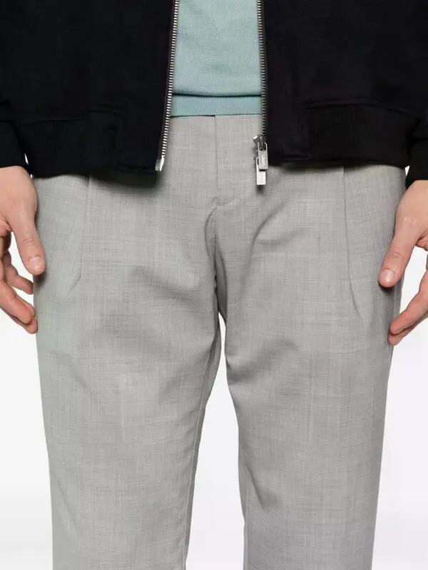 BRIGLIA 1949 Tiberios Pleated Trousers Light - Grey