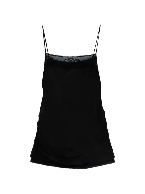 Magda Butrym Lace-trim Mini Dress - Black