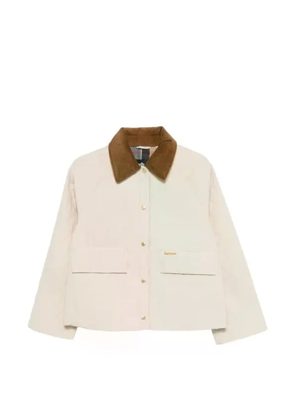 Barbour Quilted Jacket With Corduroy Collar