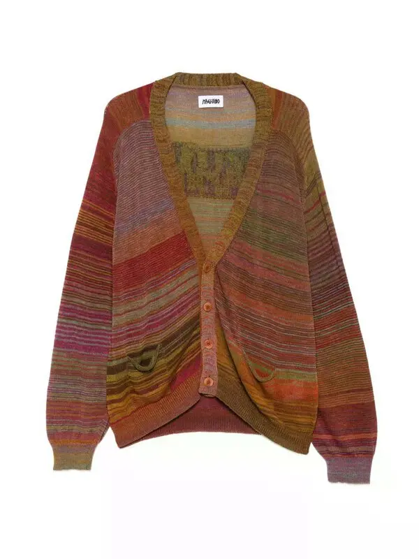 MAGLIANO Horizontal Stripe V-neck Cardigan