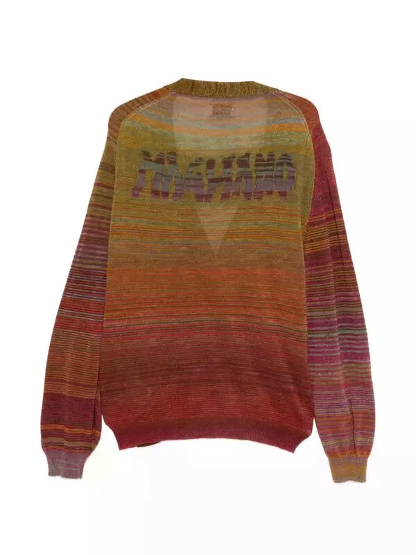 MAGLIANO Horizontal Stripe V-neck Cardigan