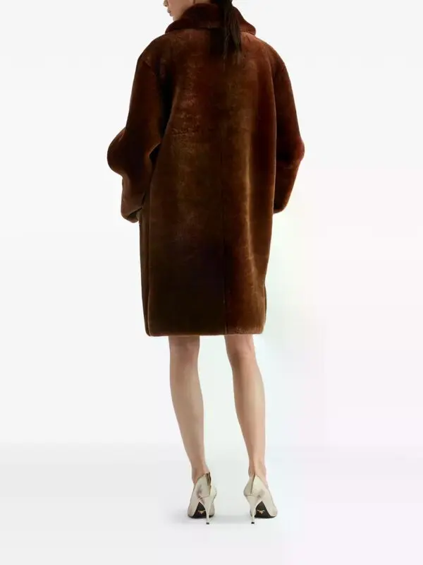 Prada Shearling Coat - Brown