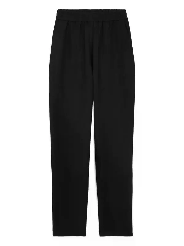 AMI Paris Blended Linen Elasticated Waist Trousers