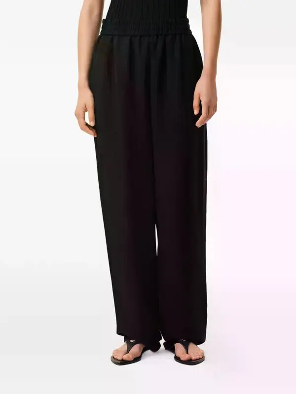 AMI Paris Blended Linen Elasticated Waist Trousers