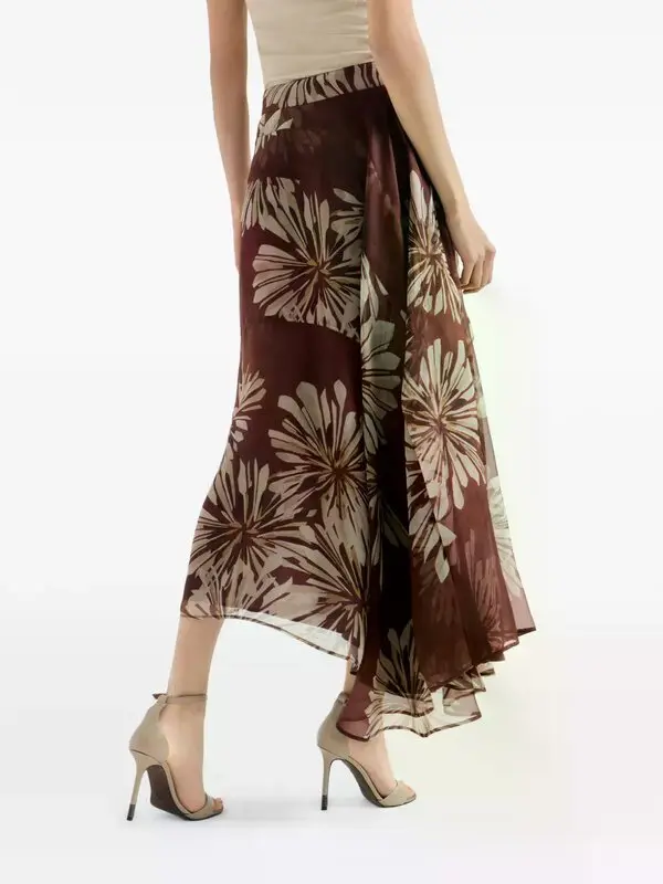 Brunello Cucinelli Bloom Printed Skirt