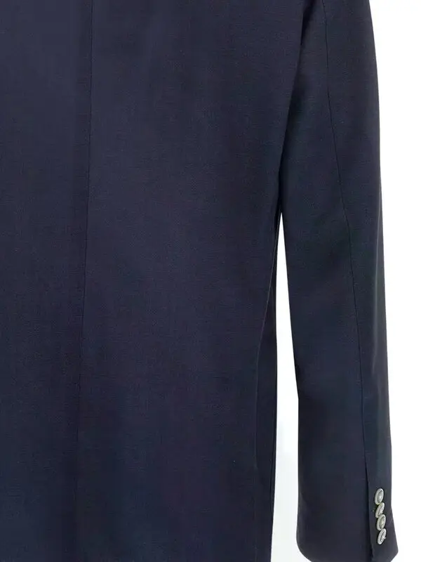 BARBA NAPOLI Button Blazer - Blue