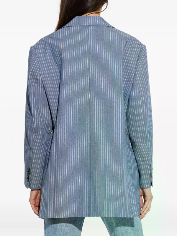 Munthe Pinstripe Button Blazer