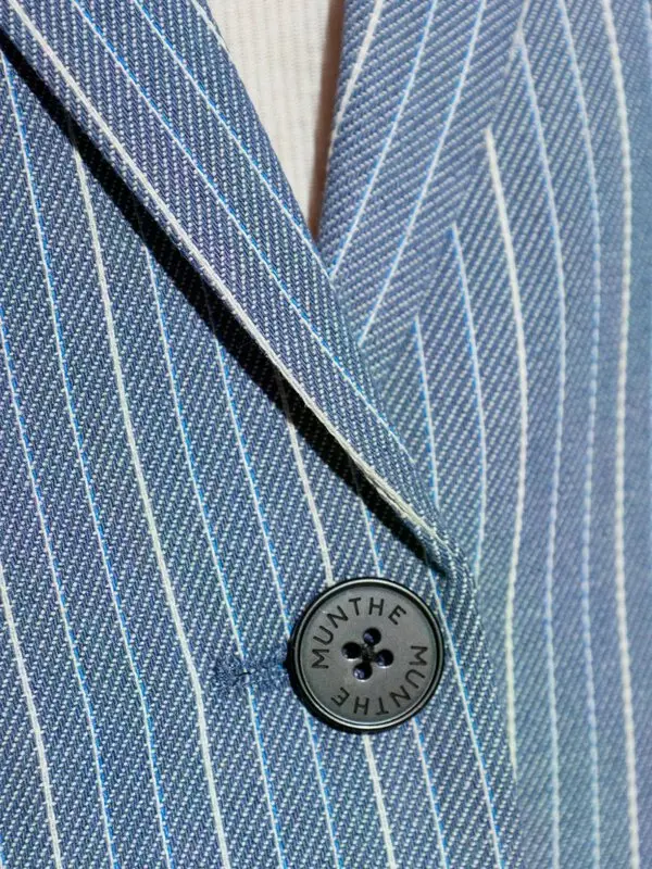 Munthe Pinstripe Button Blazer
