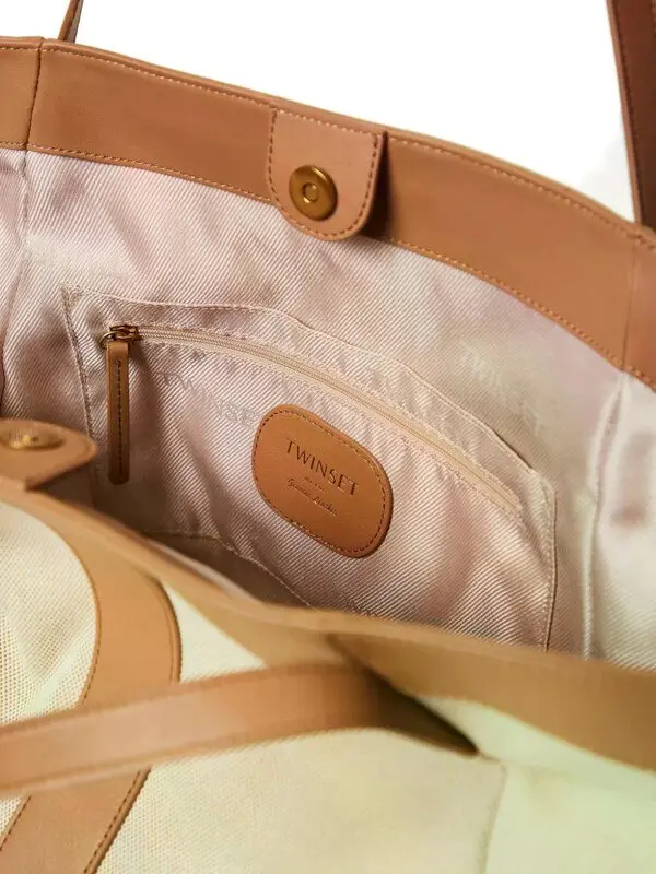 TWINSET Embossed-logo Tote Bag