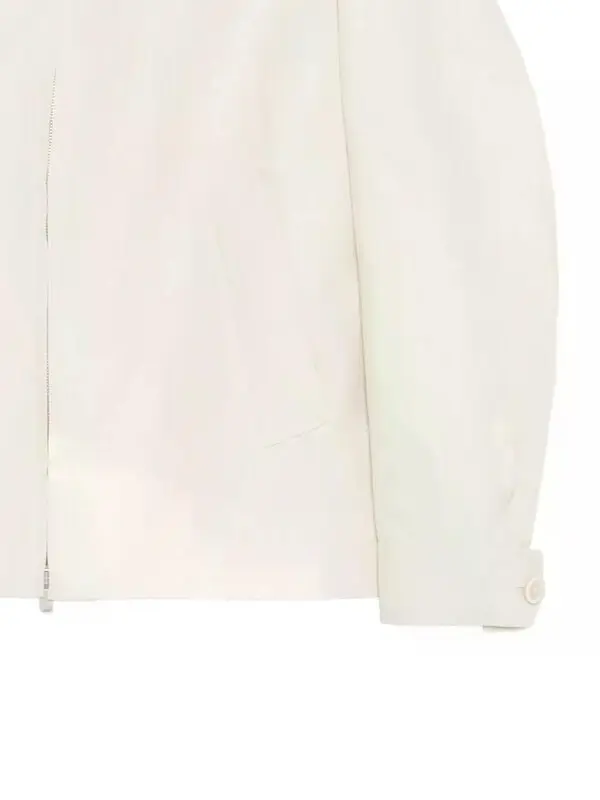 LARDINI Linen Zip Jacket
