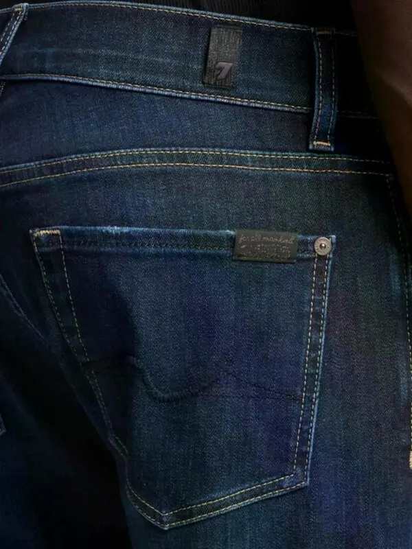 7 For All Mankind Skinny Fit Denim Jeans - Blue
