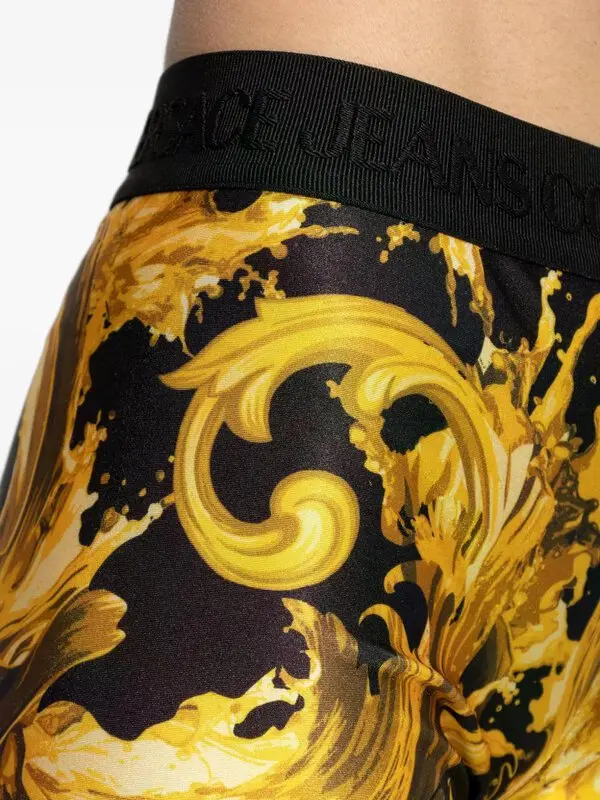 Versace Baroque-printed Legging Shorts