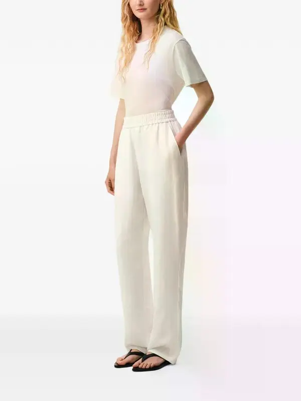 AMI Paris Blended Linen Elasticated Waist Trousers