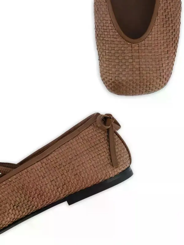 NODALETO Bulla Woven Tie Ballet Flats
