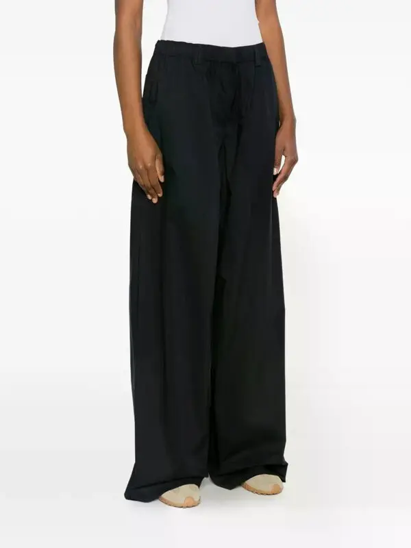 Aspesi Elasticated Wide-leg Trousers