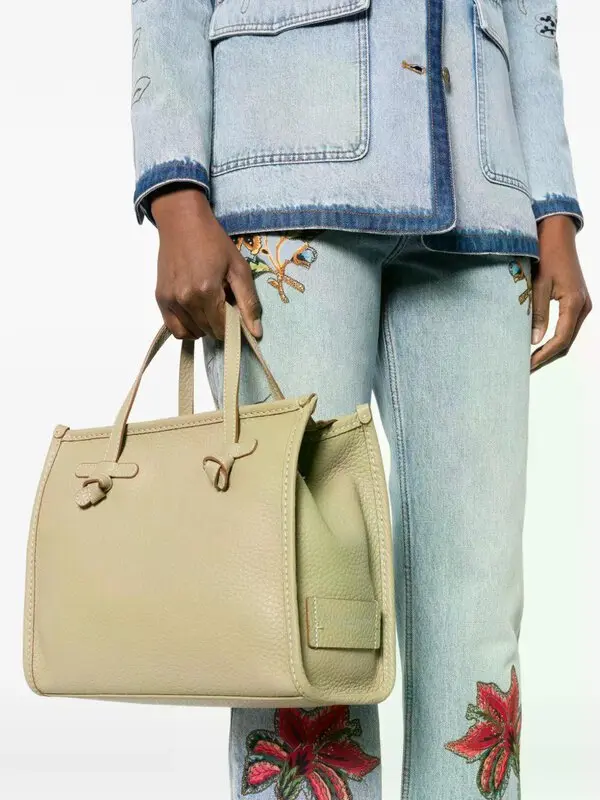 GIANNI CHIARINI Miss Marcella 32 Leather Tote Bag - Neutrals