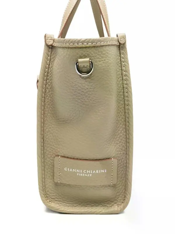 GIANNI CHIARINI Miss Marcella 32 Leather Tote Bag - Neutrals