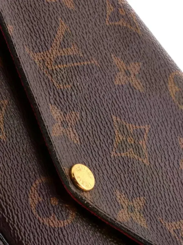 LOUIS VUITTON Felicie Pochette Monogram Canvas Crossbody Bag - Brown
