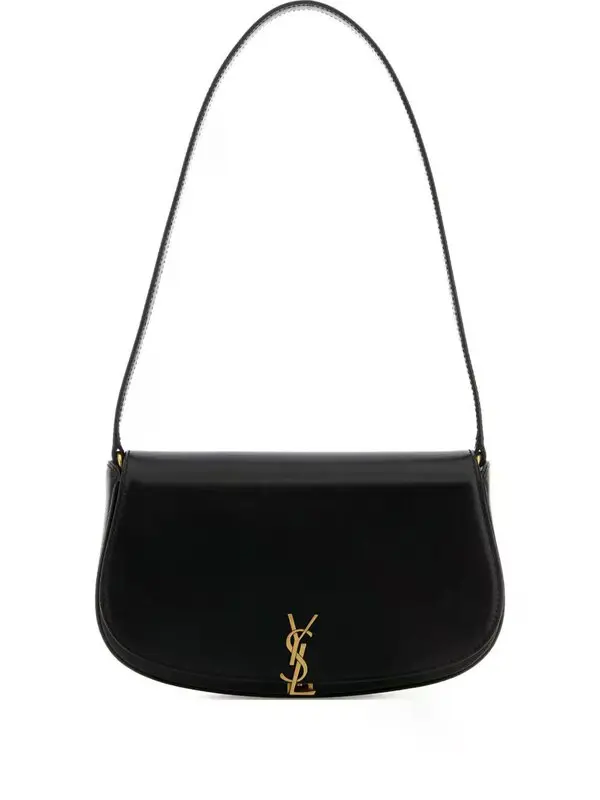 Saint Laurent Mini Voltaire Leather Shoulder Bag - Black