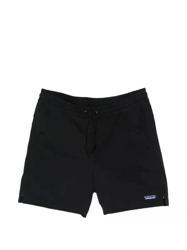 Patagonia Drawstring Logo Patch Shorts - Black