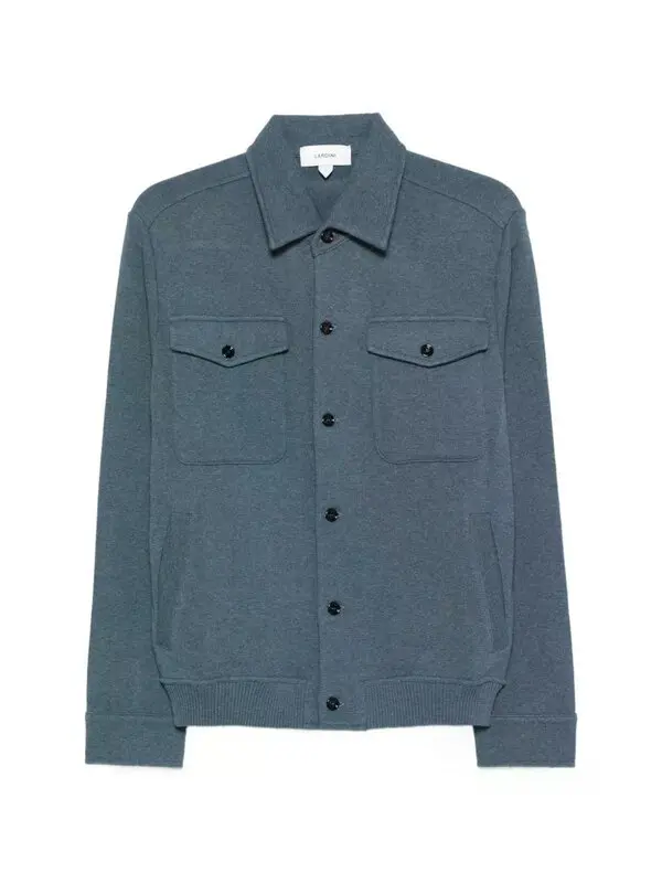 LARDINI Buttoned Cotton Jacket With Pockets