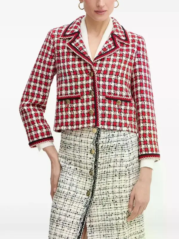 Luisa Spagnoli Villarosa Checked Button Jacket