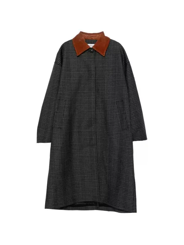 RÓHE Plaid Coat - Grey