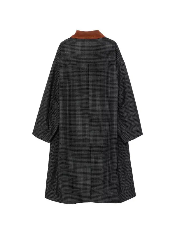 RÓHE Plaid Coat - Grey