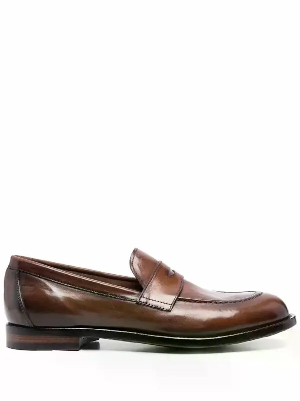 Officine Creative Round-toe Leather Loafers