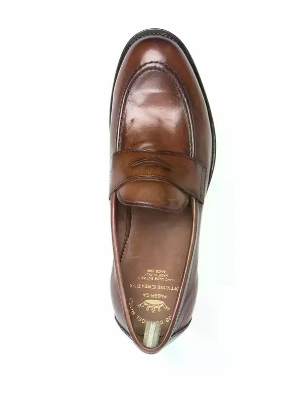 Officine Creative Round-toe Leather Loafers