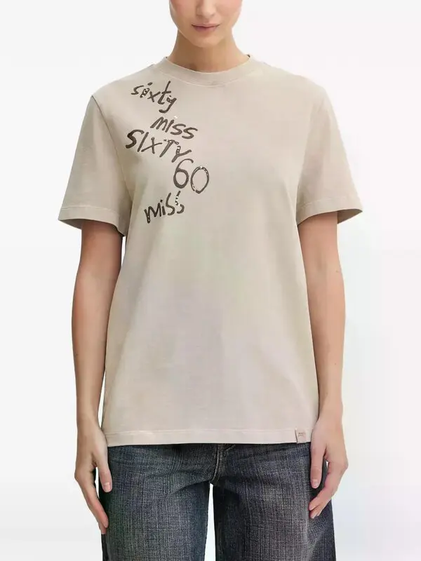 Miss Sixty Embroidered T-shirt - Neutrals