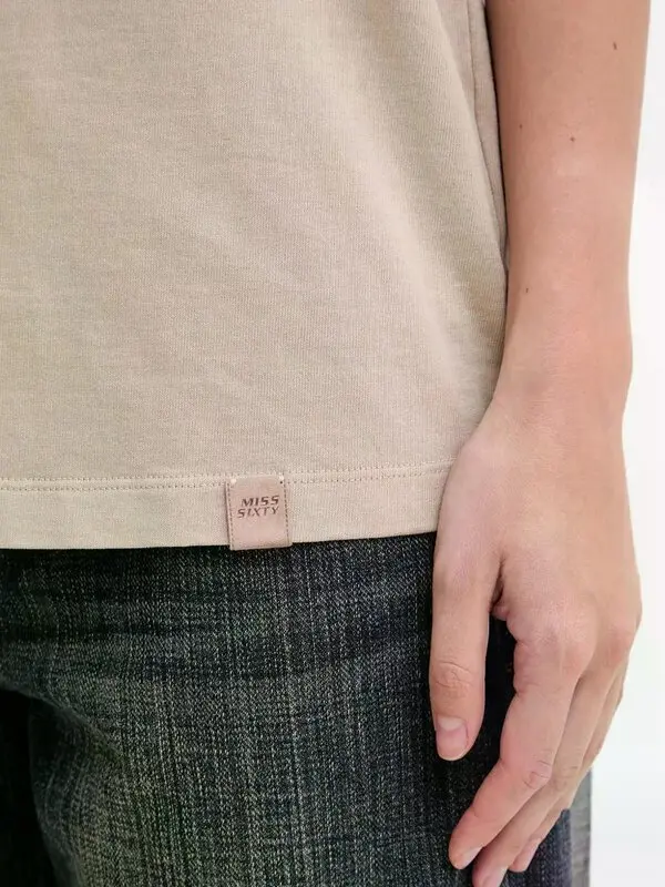 Miss Sixty Embroidered T-shirt - Neutrals