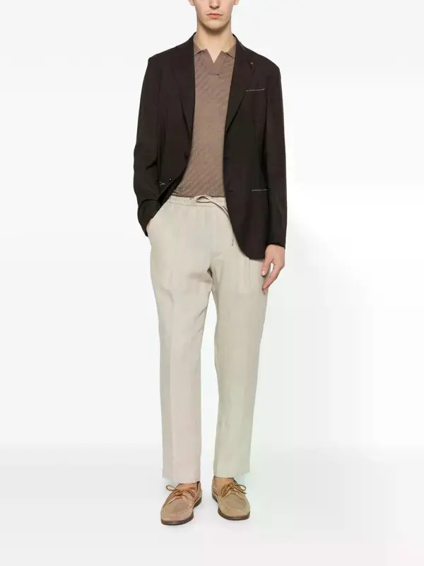 BRIGLIA 1949 Drawstring Pleated Trousers