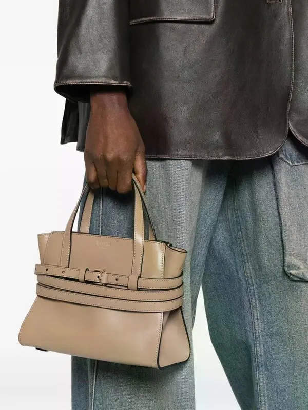 Moschino Buckle-strap Tote Bag - Neutrals