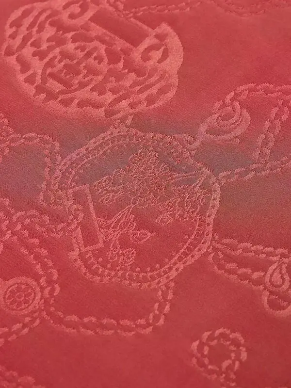 Shanghai Tang Patterned Scarf - Red