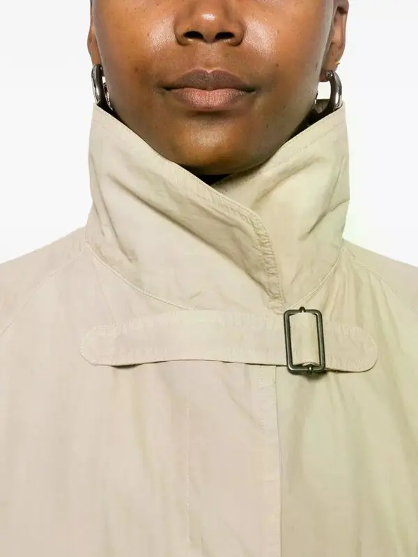 Aspesi Patch Pocket Belted Coat - Neutrals