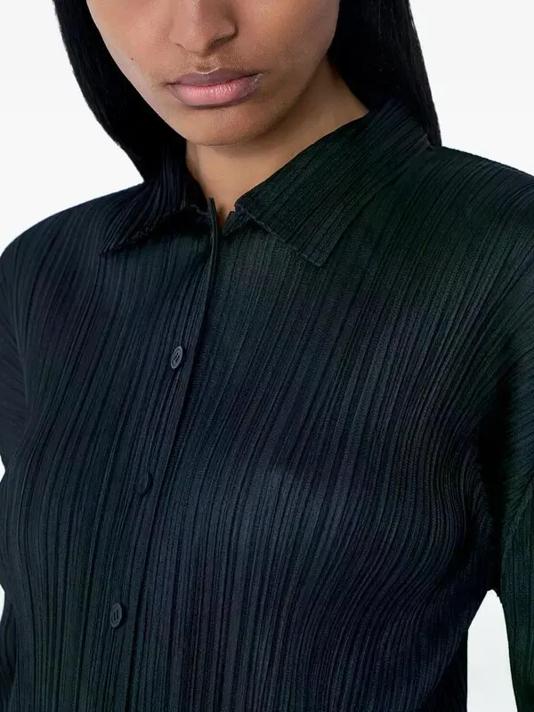 Issey Miyake Pleated Button-down Shirt