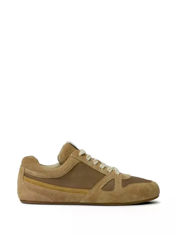 Isabel Marant Étoile Senny Low-top Suede And Nylon Sneakers - Neutrals