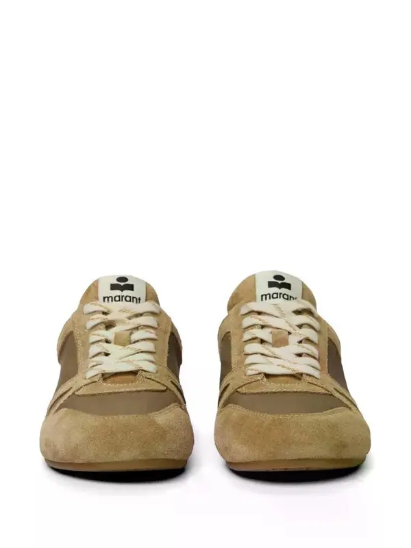 Isabel Marant Étoile Senny Low-top Suede And Nylon Sneakers - Neutrals
