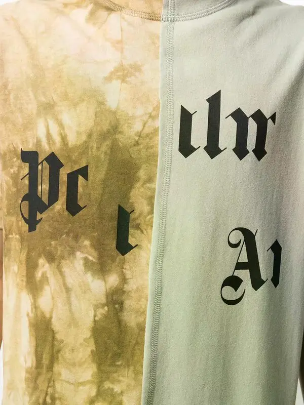 Palm Angels Broken Logo Panelled T-shirt