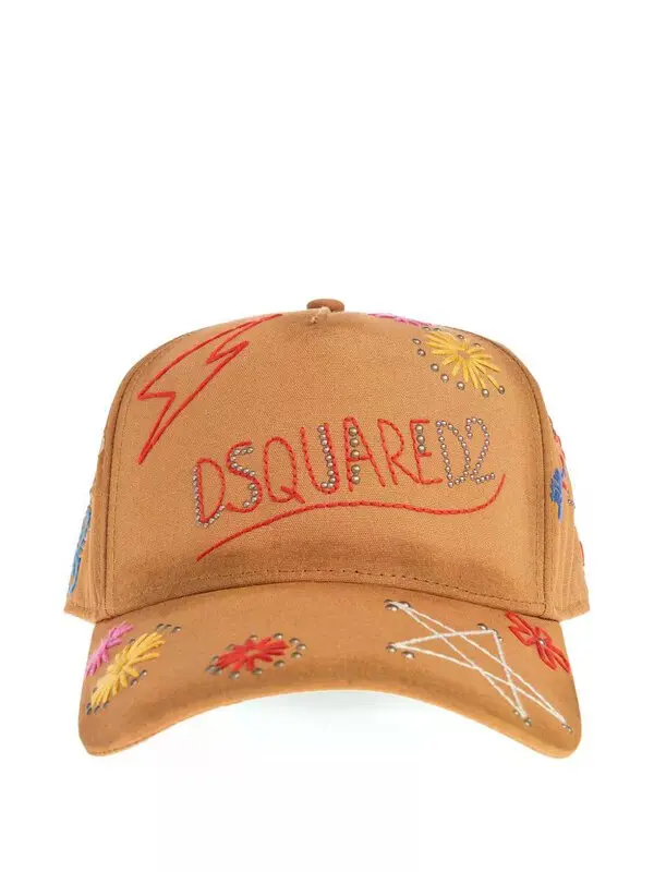 Dsquared2 Embroidered Baseball Cap - Neutrals