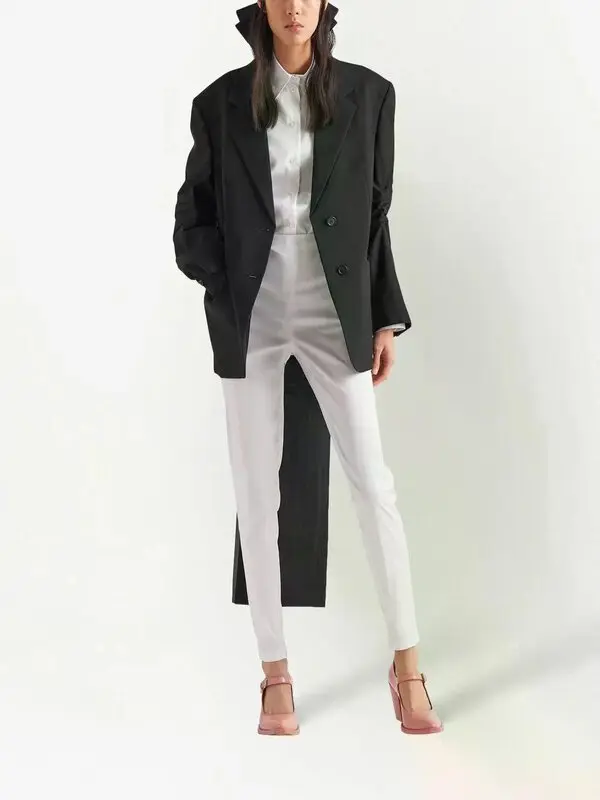 Prada Bow-detail Single-breasted Coat