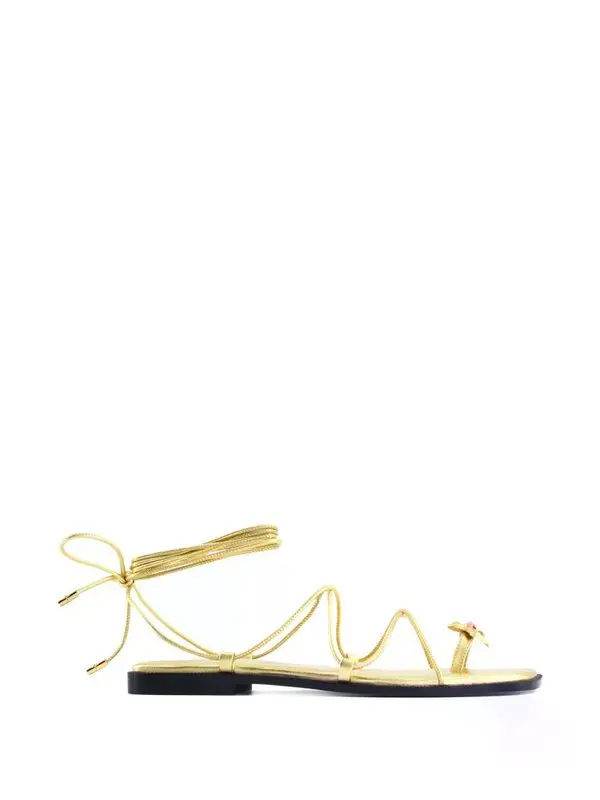 NODALETO Bulla Isla Jewelled Sandals - Gold