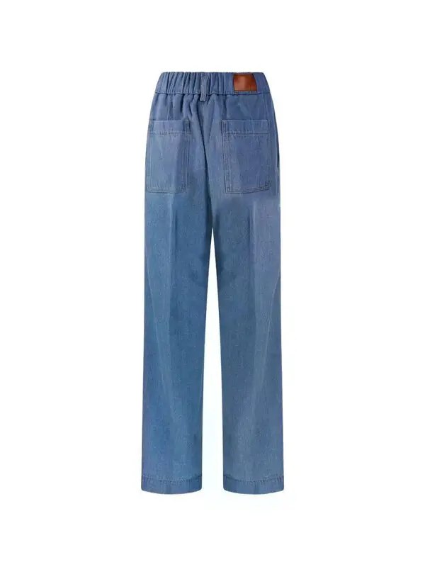 FORTE_FORTE Elasticated Denim Trousers