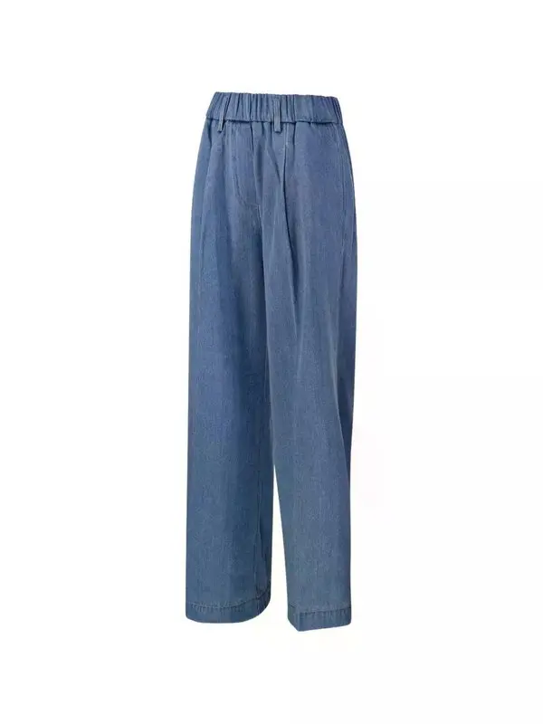 FORTE_FORTE Elasticated Denim Trousers