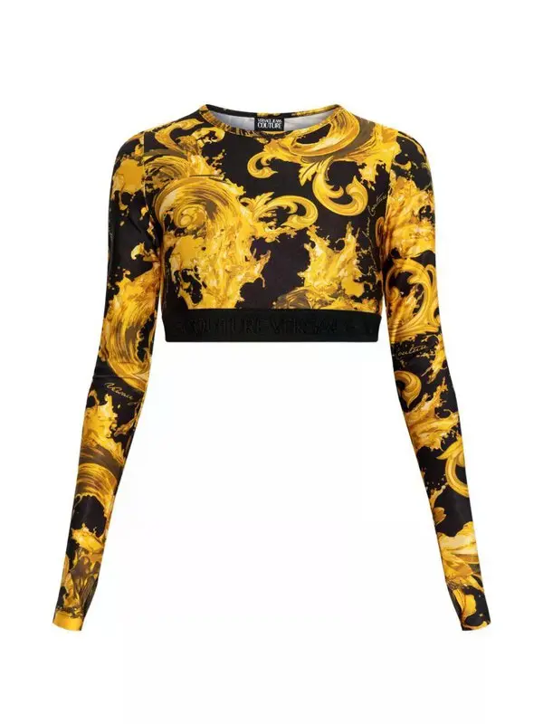 Versace Long-sleeved Pattern Top
