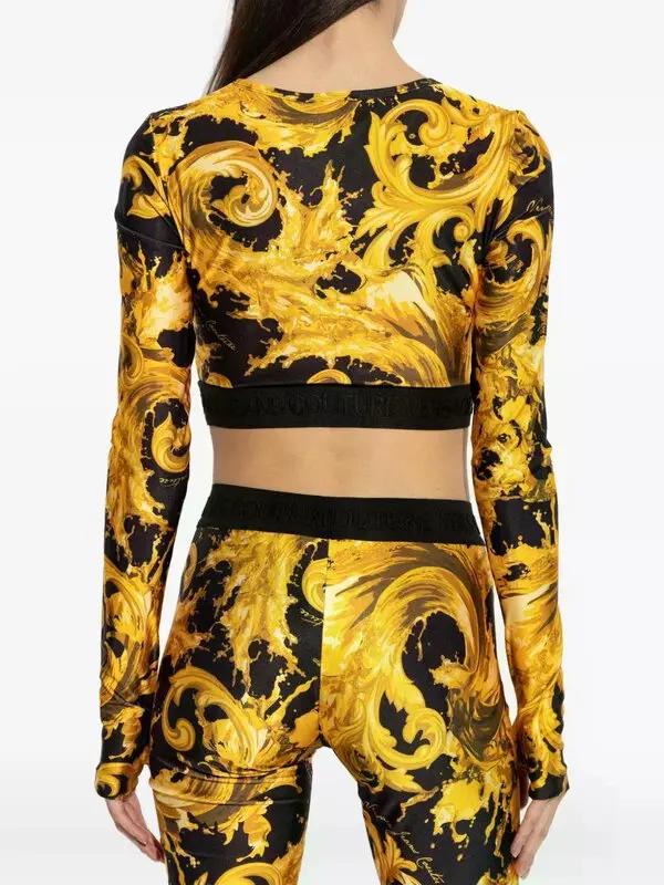 Versace Long-sleeved Pattern Top
