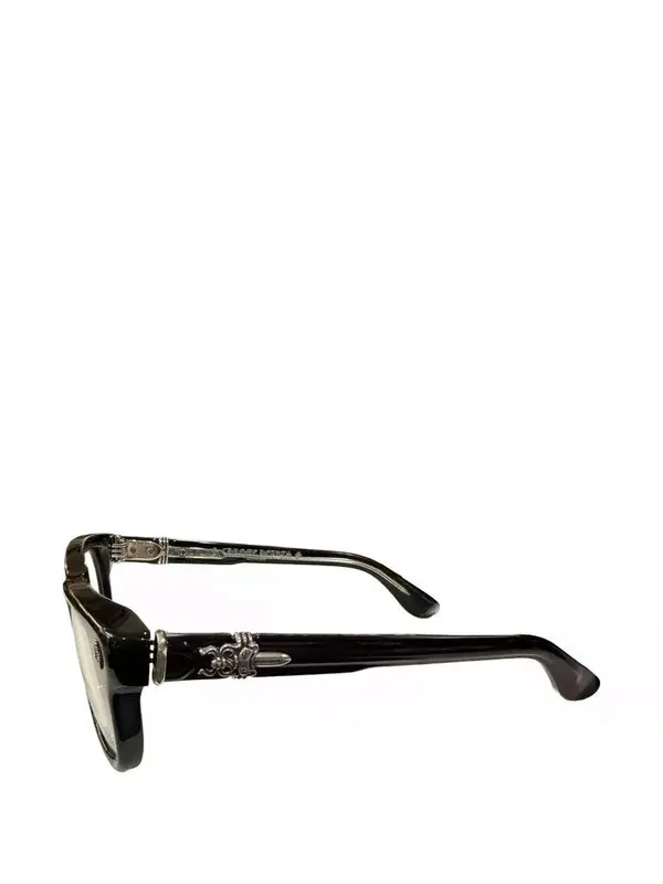 Chrome Hearts Cross-detail Square Frame Glasses
