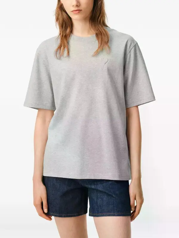 Ami De Coeur Crewneck T-shirt - Grey